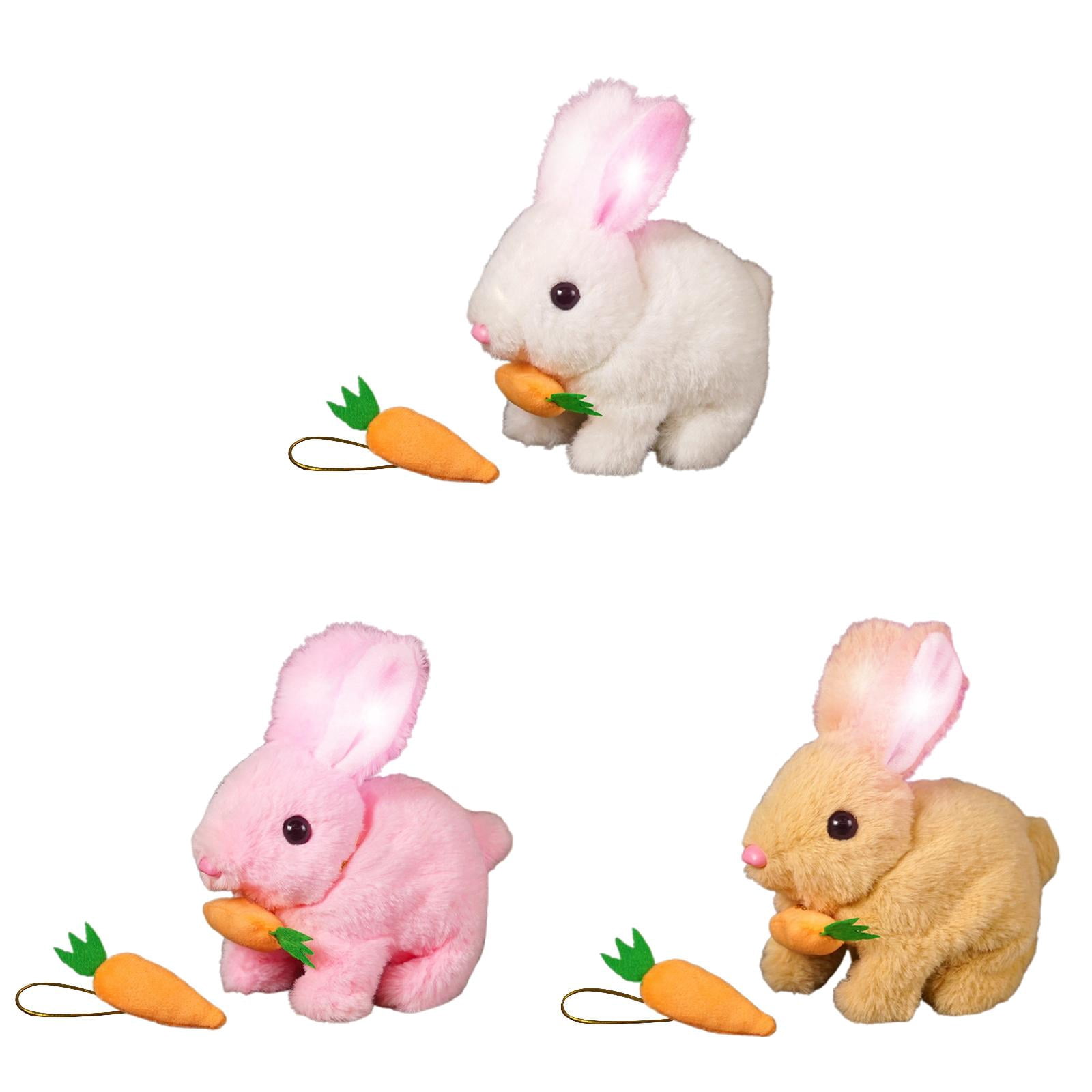 My Realistic Bunny Toy, 2025 New Realistic Bunny Plush, Glowing Jumping ...