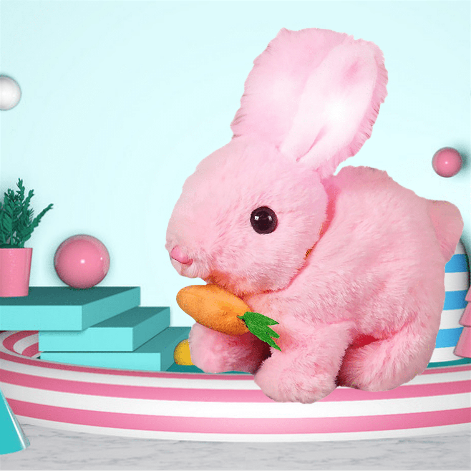 Realistic Bunny Toy, Bunny Toys Educational Interactive Toys, Easter ...