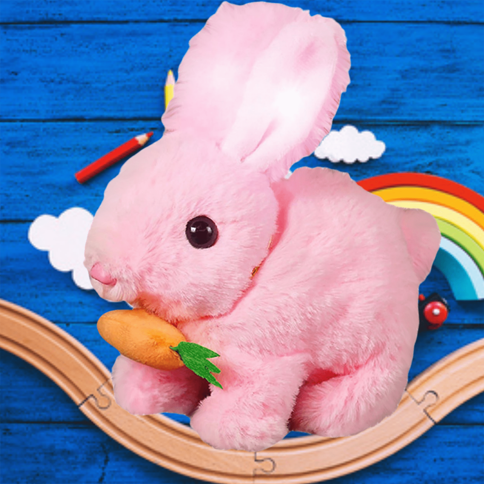 Realistic Bunny Toy, Bunny Toys Educational Interactive Toys, Easter ...