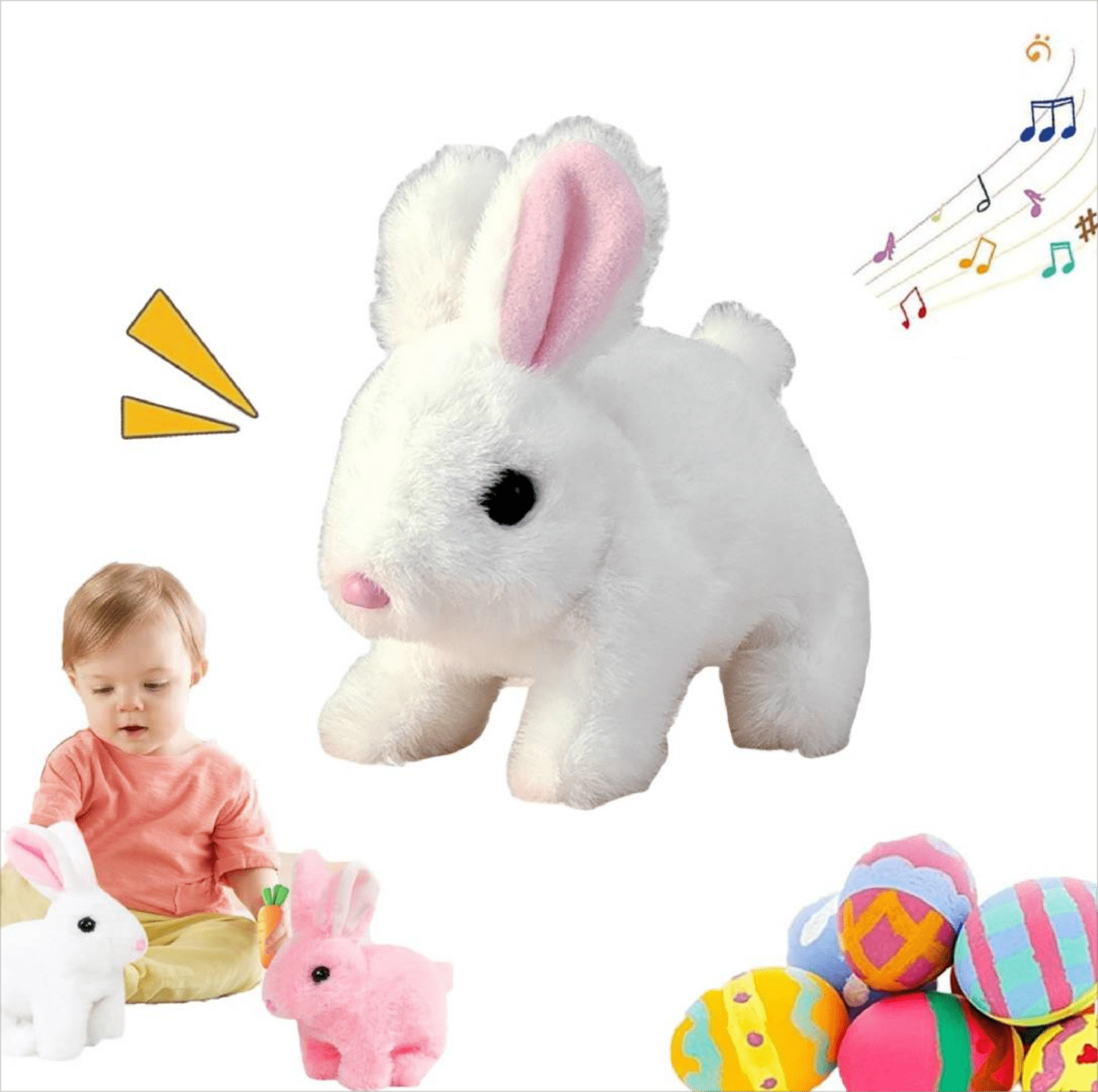 My Realistic Bunny Toy Easter Basket Stuffer, 2025 New Bunny Toys ...