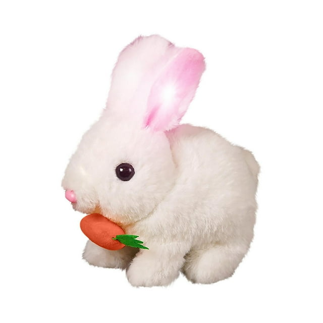 My Realistic Bunny Toy, Easter Interactive Realistic Plush Bunny Toy ...