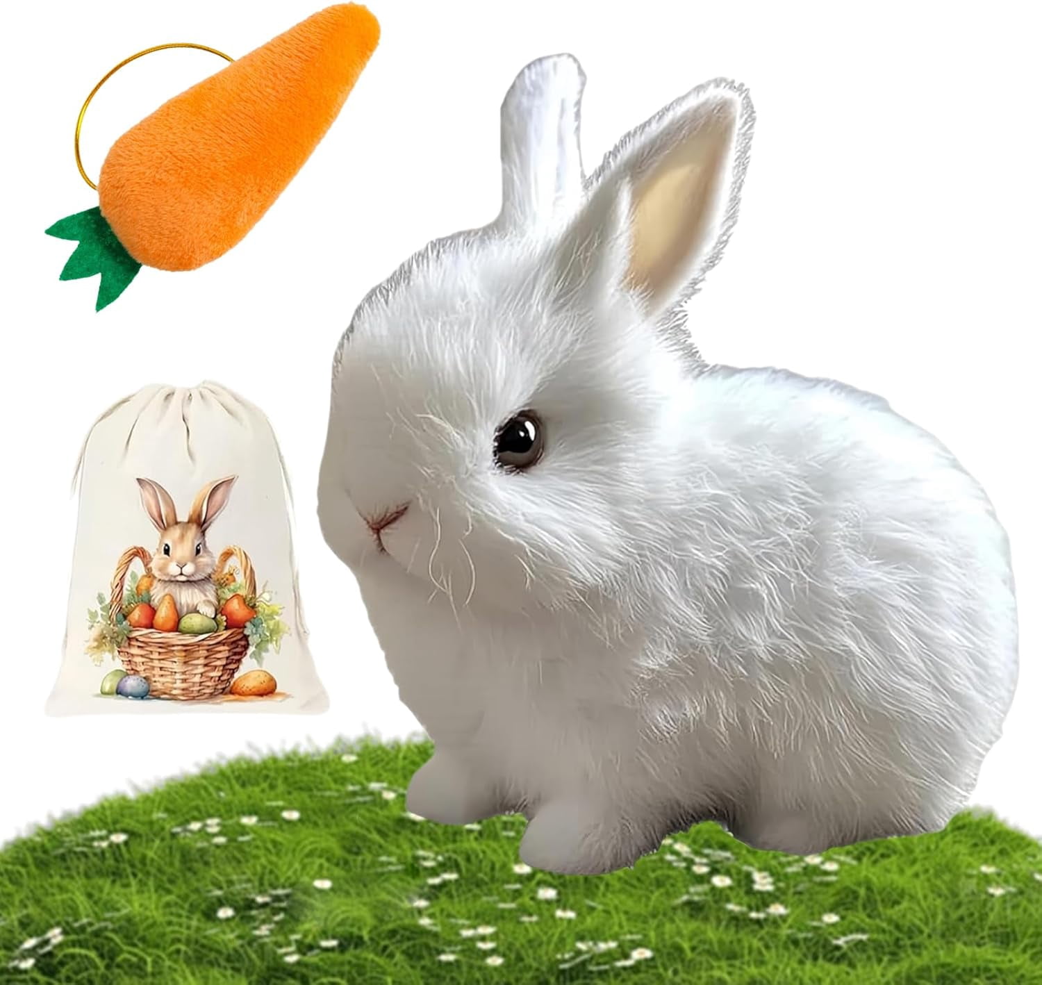 Realistic Bunny Toy, Petsboro Bunny Pal, Easter My Realistic Bunnypal ...