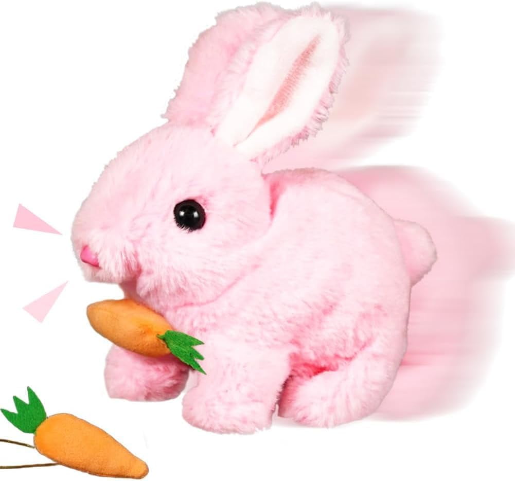 My Realistic BunnyToy - Interactive Hopping Bunny Toy with Moving ...