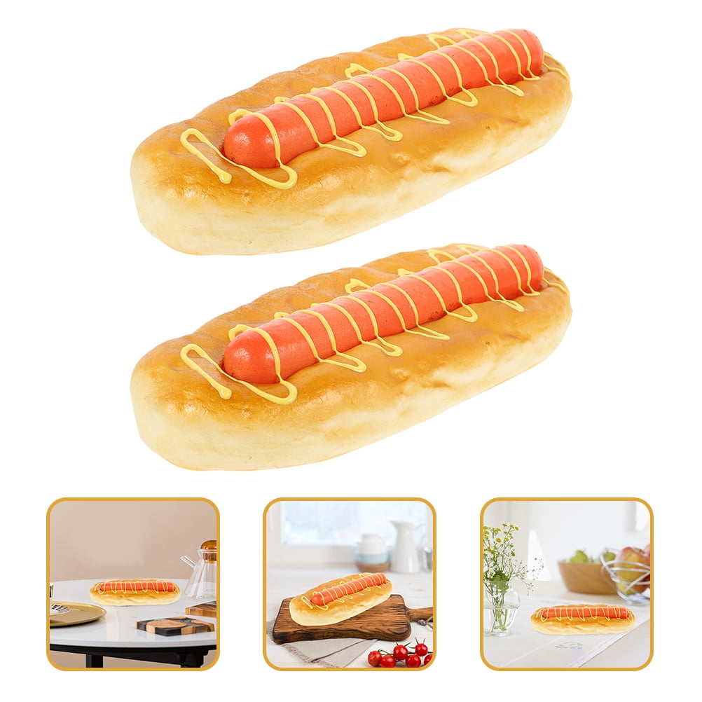 Realistic Burger Model, 2pcs Simulated Burger Model Food Model Shot ...