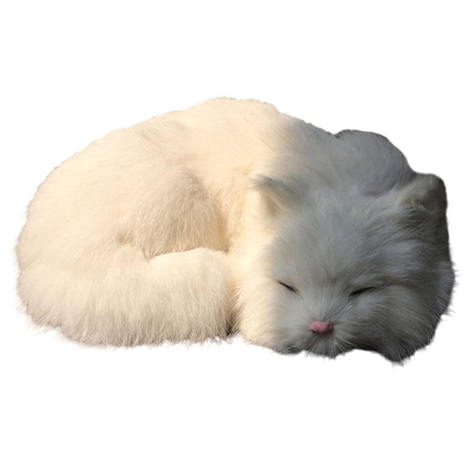 Realistic Cat Animal Toy Simulation Plush Cat Figurine for Kids ...