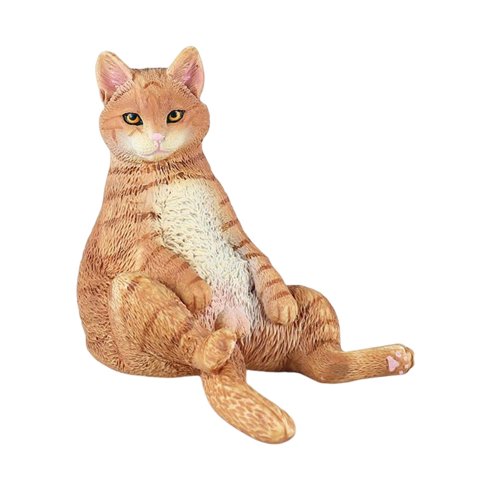 Realistic Cat Model Figurine Cat Animals Toys Educational Toys Diorama ...