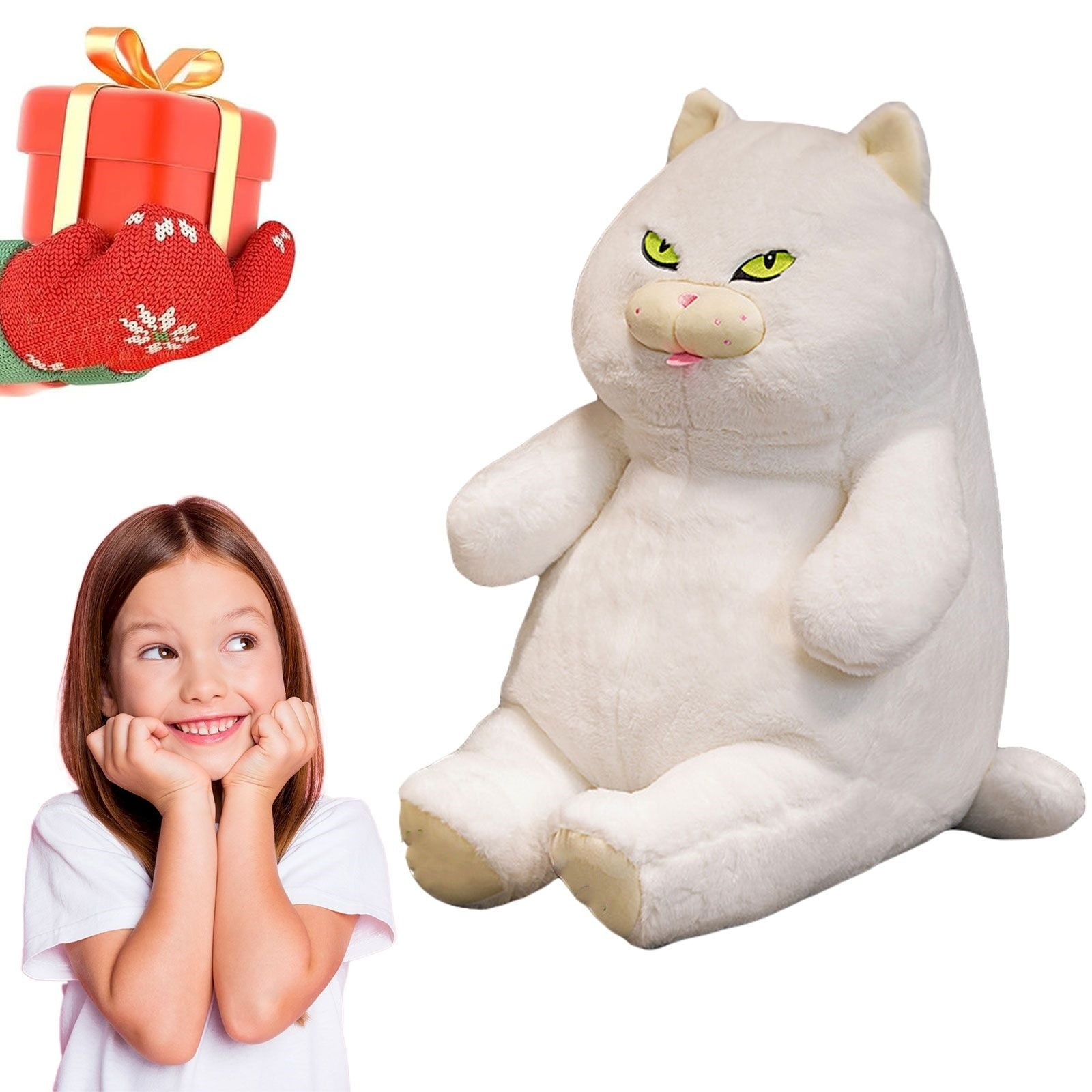 Realistic Cat Plush Toy 30CM/11.8 Inches Stuffed Animal Plush Realistic Stuffed Cat Soft Plush ...