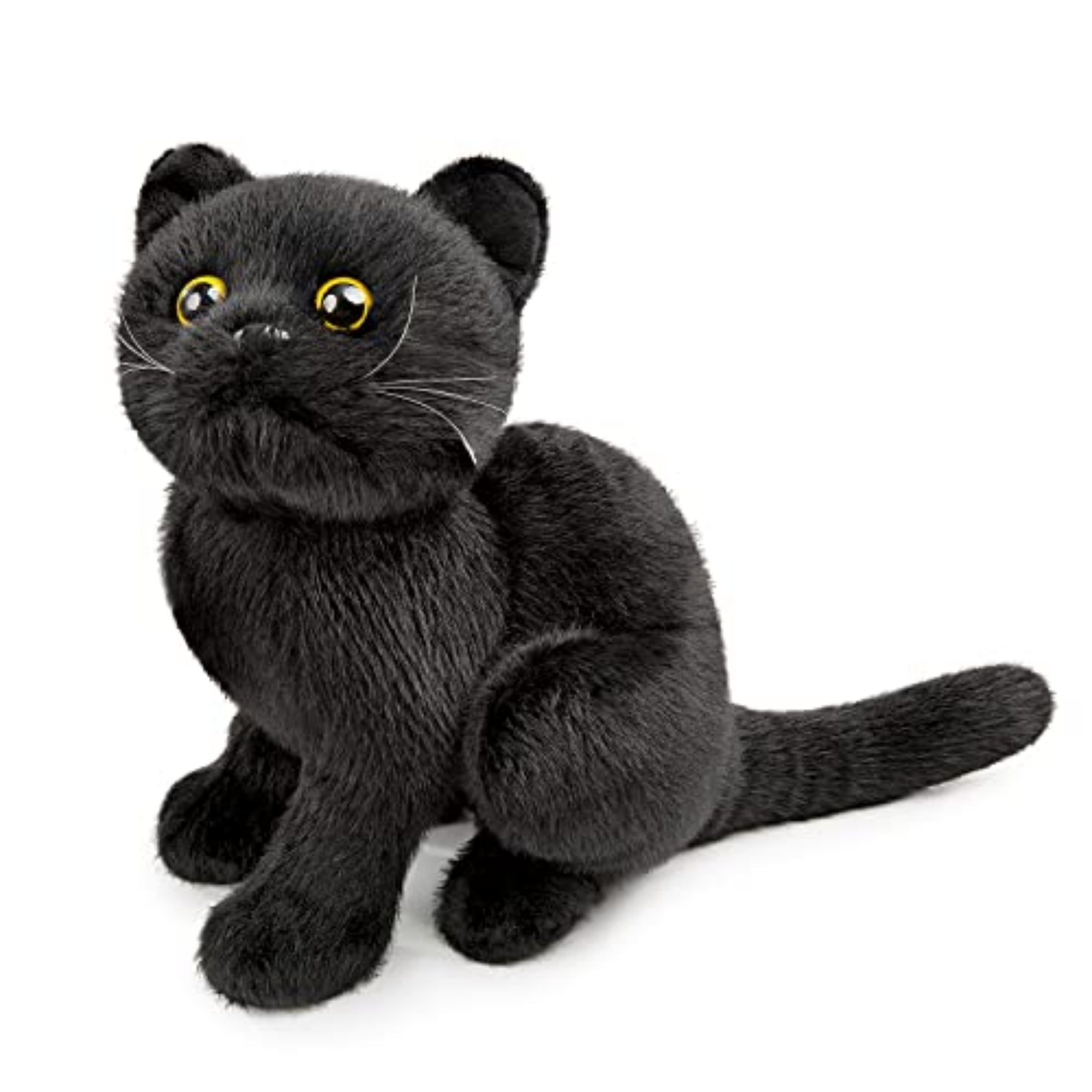 Realistic Cat Stuffed Animal,Soft Cat Plush Toy, Lifelike Animal Toy ...