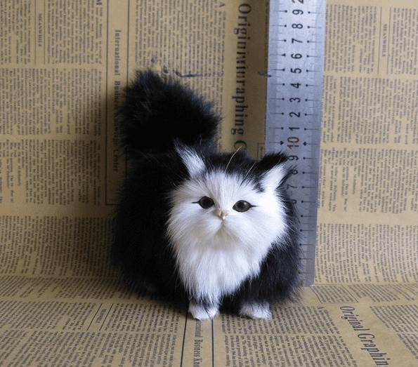 Realistic Cat Stuffed Plush Cats Toy Soft Cute Plush Cat Doll For Kid ...