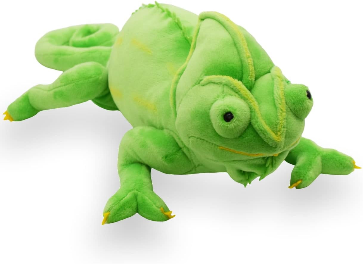 Realistic Chameleon Stuffed Animal Plush Toy, Lifelike Chameleon Animal ...