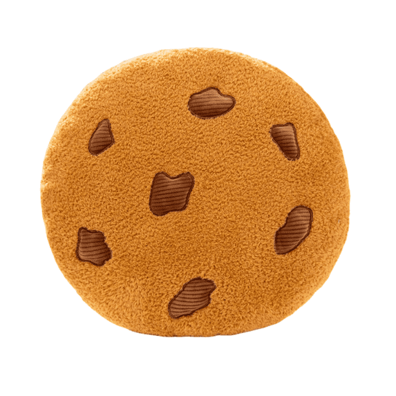 Realistic Chocolate Biscuit Plush Toy Pillow - Creative Round Cookie ...