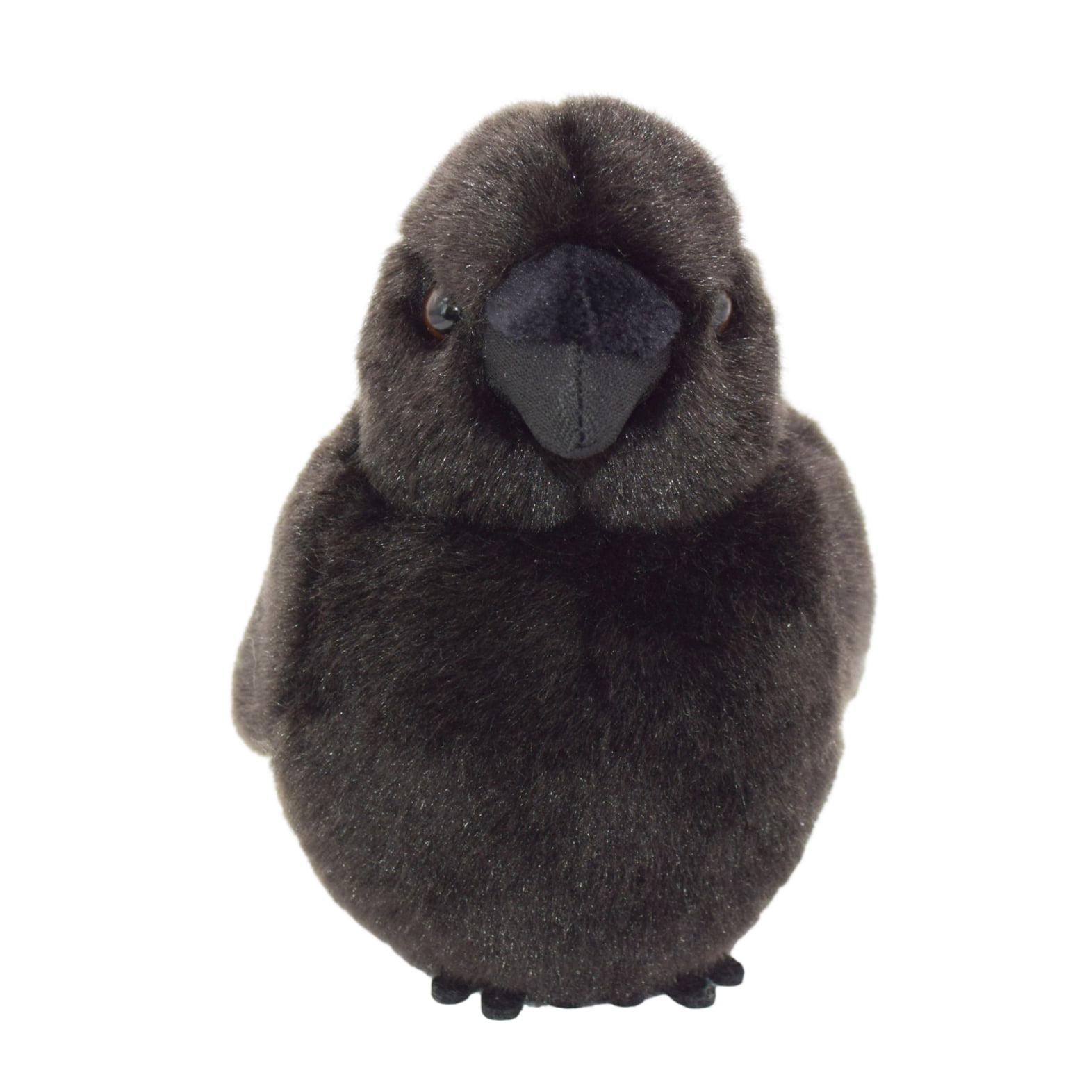 Realistic Chubby Crow Bird Stuffed Animal Plush Toy, Lifelike Crow ...