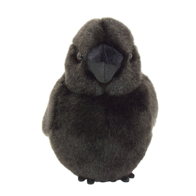 Realistic Chubby Crow Bird Stuffed Animal Plush Toy, Lifelike Crow ...