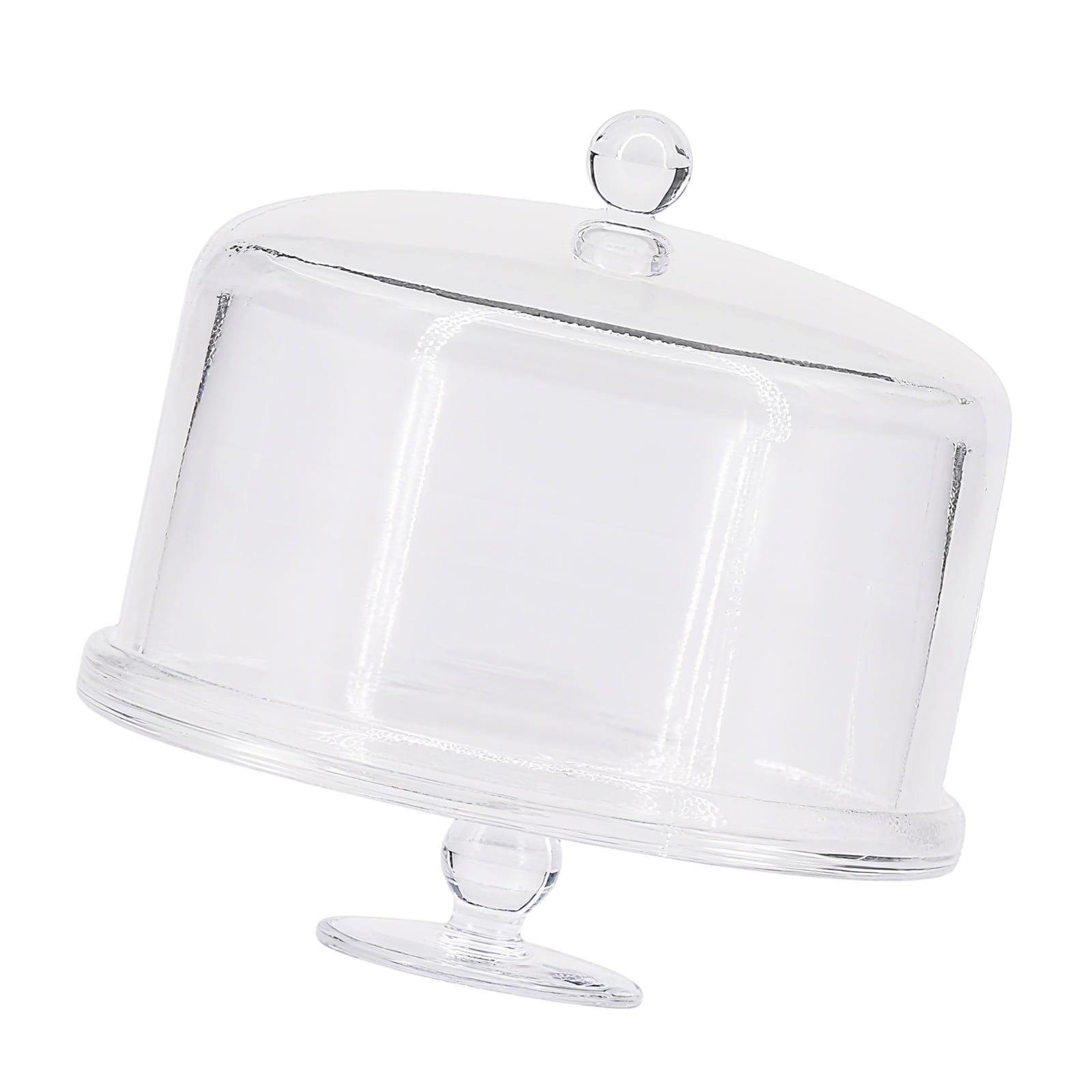 Realistic Clear Dessert Serving Stand With Elevated Base Cake Pastries ...