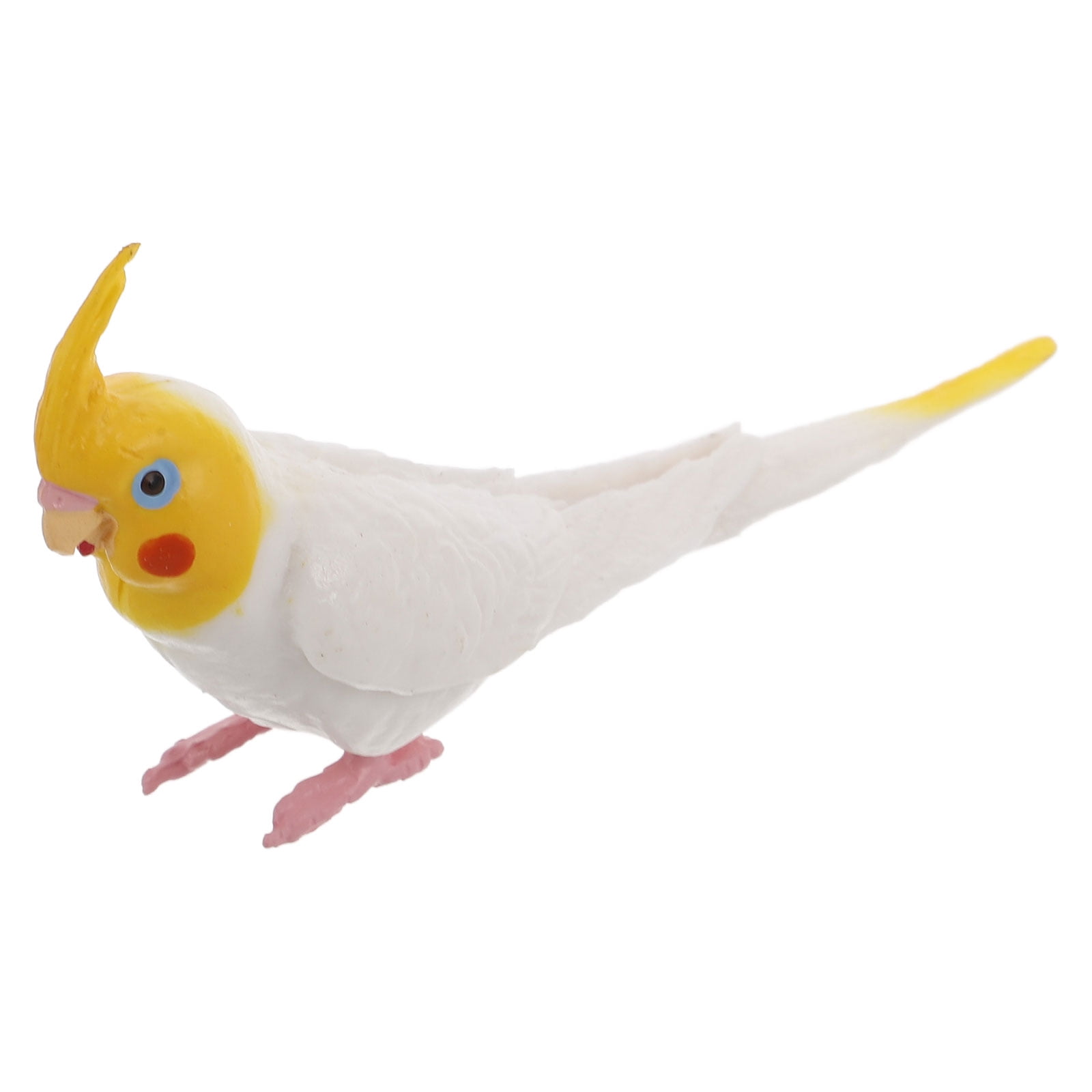 Simulation Parrot Model Artificial Cockatiel Bird Figurine Realistic ...