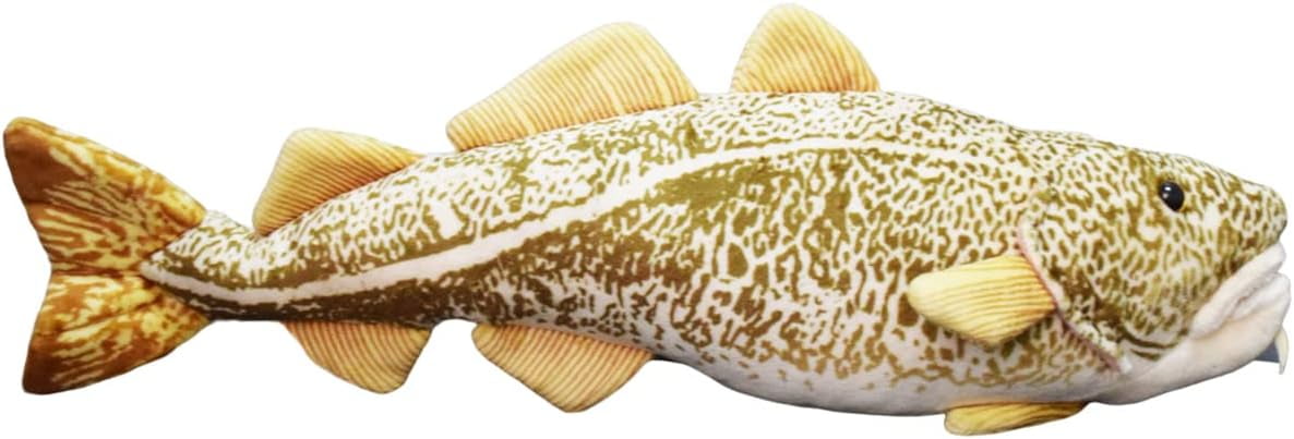 Realistic Cod Fish Stuffed Animal Plush Toy, Lifelike Fish Plushies ...