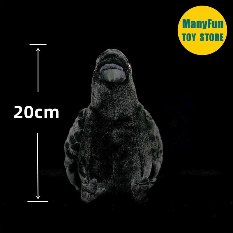 Realistic Corvus Corax High Fidelity Raven Plushie Crow Plush Toys ...