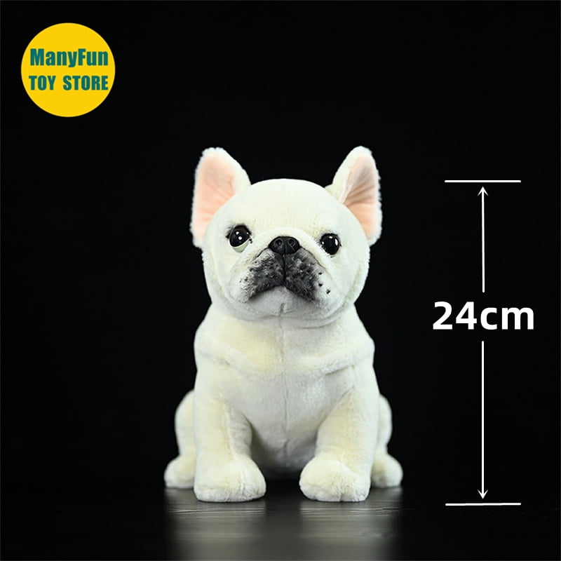Realistic Cream French Bulldog High Fidelity Bull Terrier Plushie Dogs ...