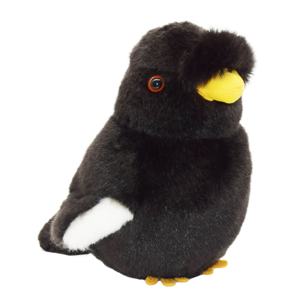 Realistic Crested Myna Bird Stuffed Animal Plush Toy, Lifelike Crested ...
