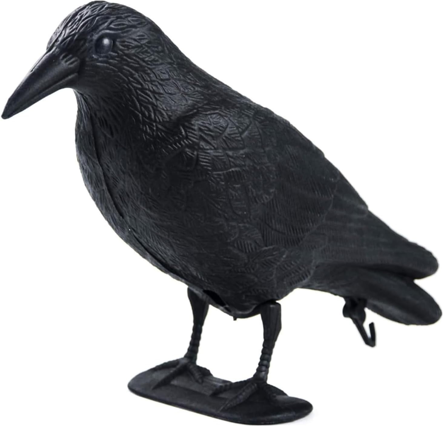 Realistic Crow Decoy, Life Sized Simulation Crow Statue Hunting Bait ...