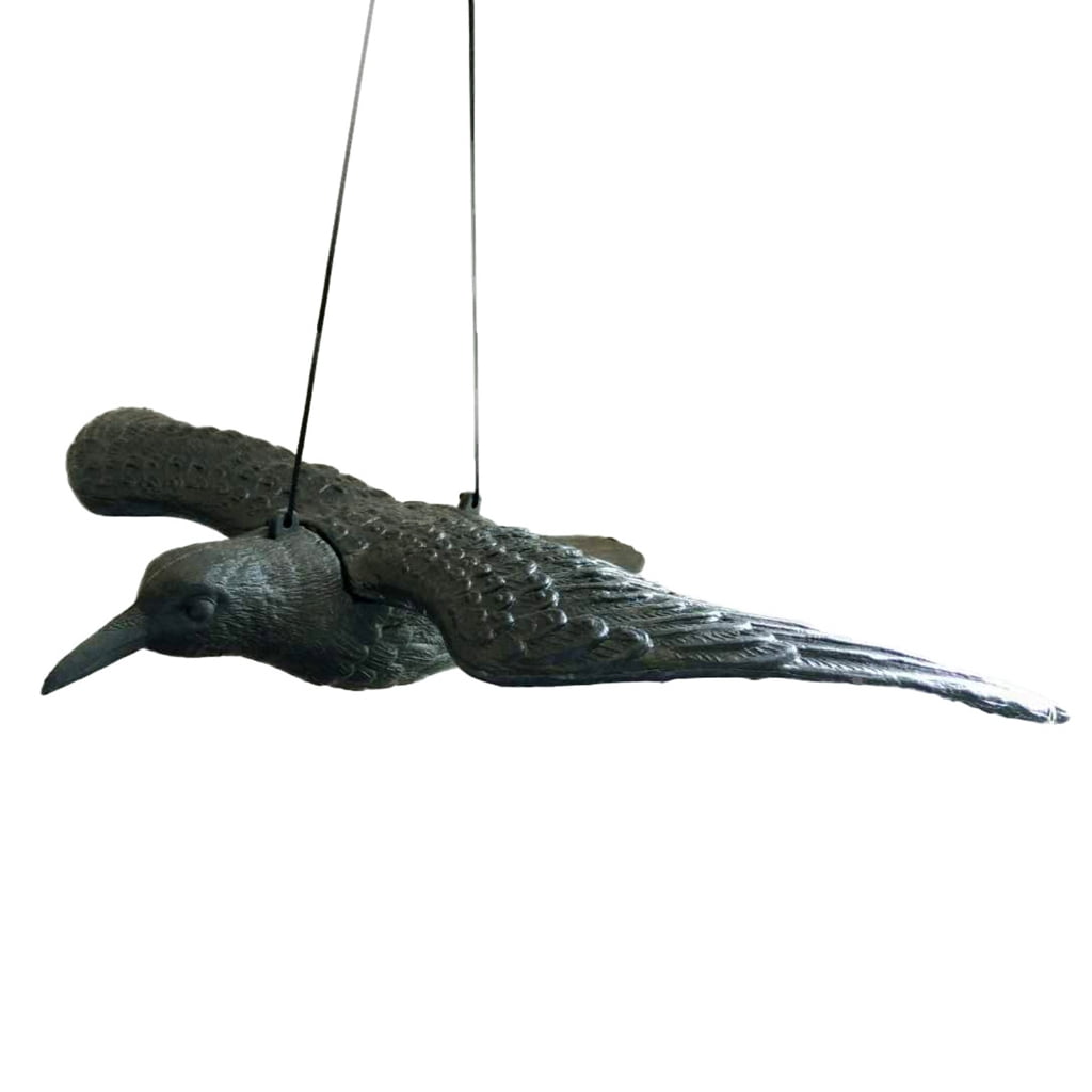 Realistic Crow Raven Statue Bird Model Halloween Decors Crow ...