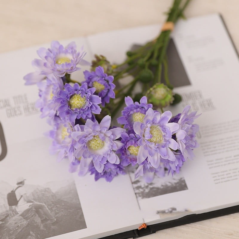 Realistic Daisy Artificial Silk Cloth Flowers For Wedding Home ...