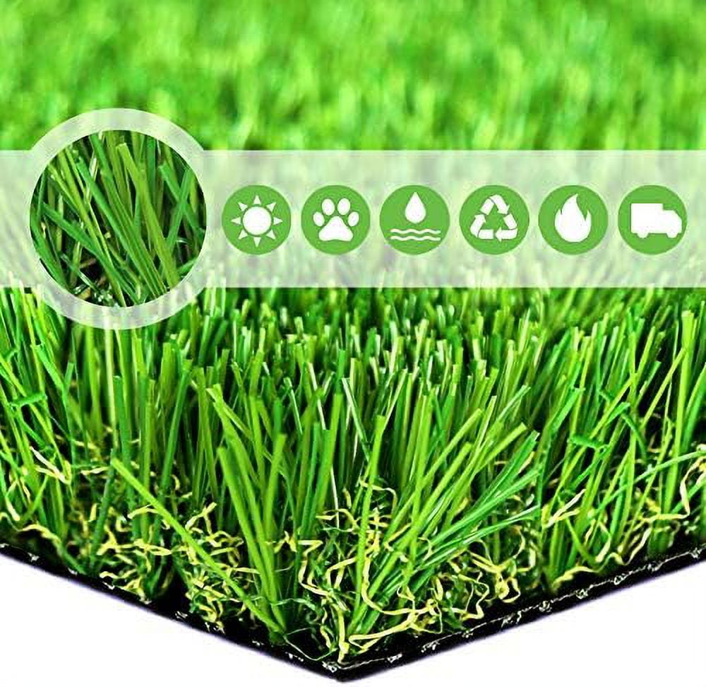 Realistic Deluxe Artificial Grass Synthetic Thick Lawn Turf Carpet ...