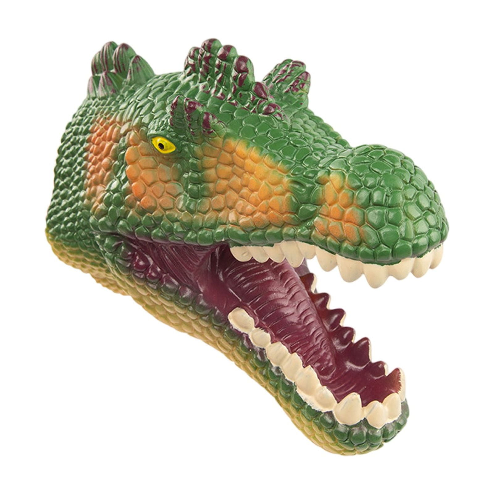 Realistic Dinosaur Hand Puppet Set - Soft Rubber Dinosaur Puppets for ...