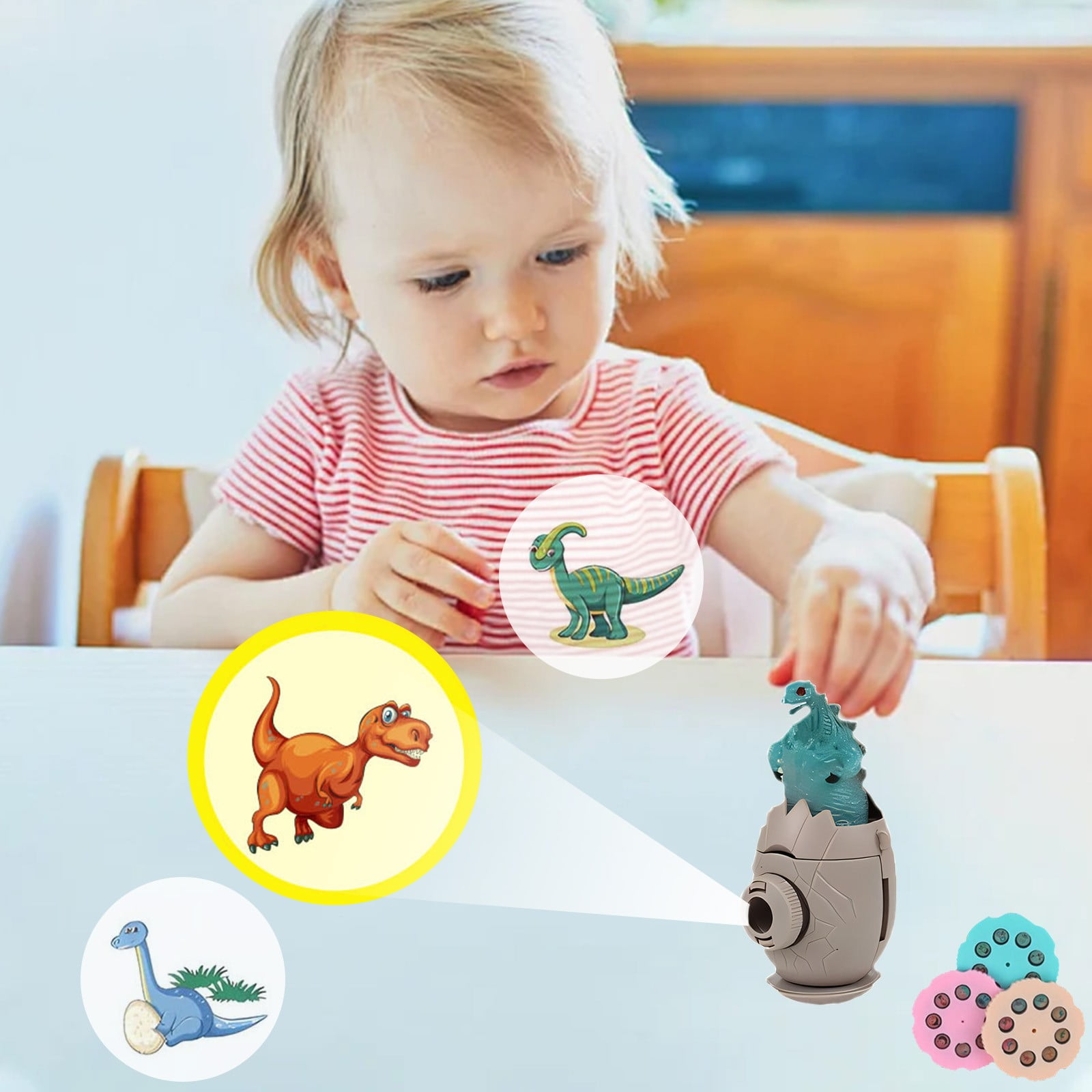 Realistic Dinosaur Projector Toy For Kids Interactive And Educational ...