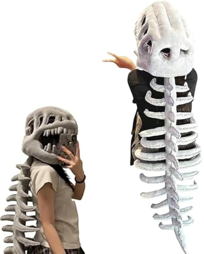 Realistic Dinosaur Skeleton Costume Set, Halloween Fun Skeleton ...
