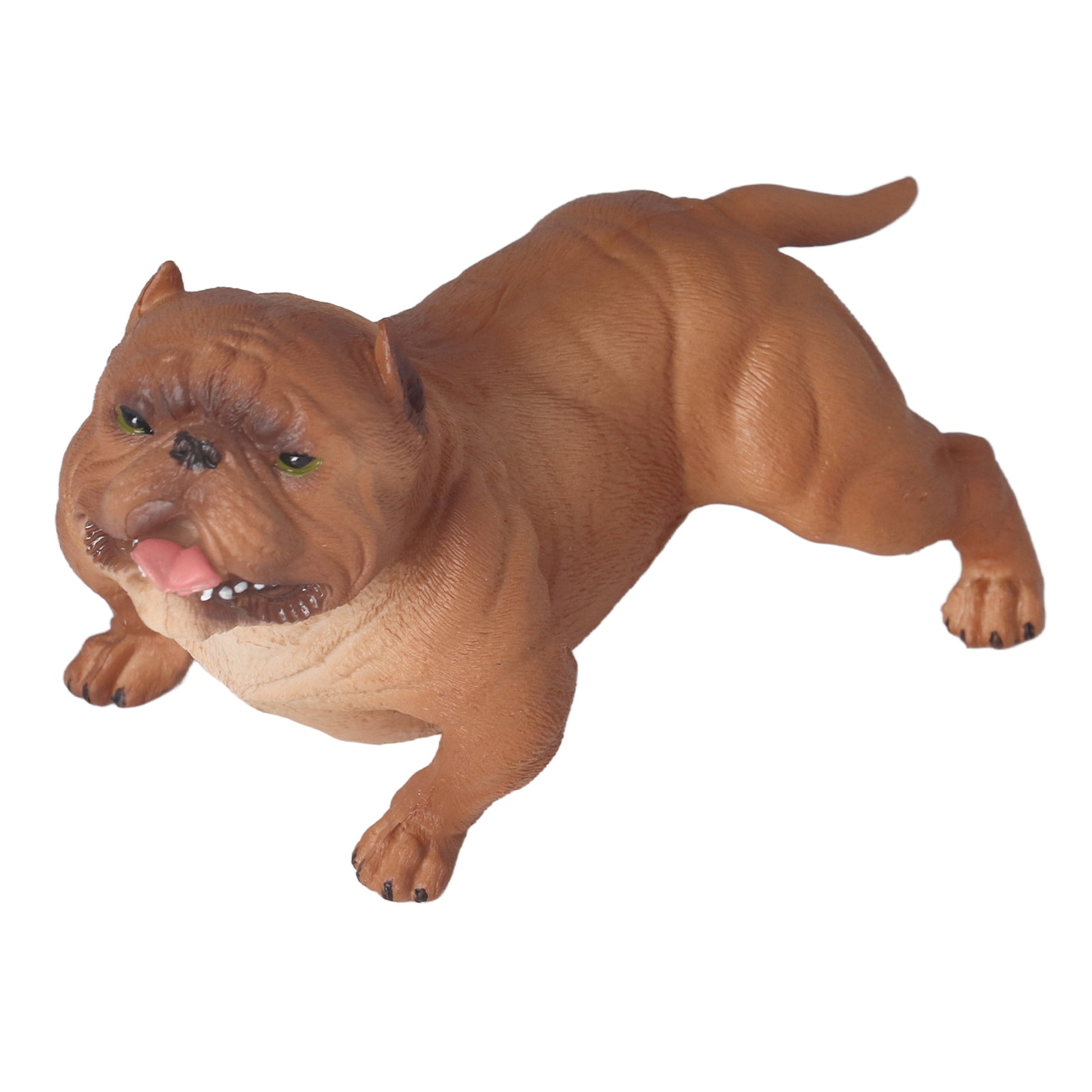 Realistic Dog Figurine Bulldog Figure Plastic Animal Sculpture Model ...