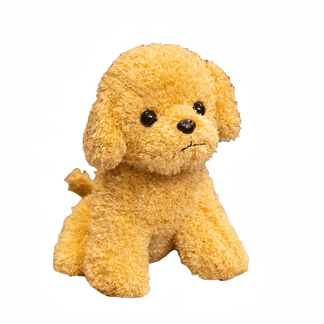 Realistic Dog Stuffed Animal - Cute Teddy Dog Plush Toy - Simulated ...