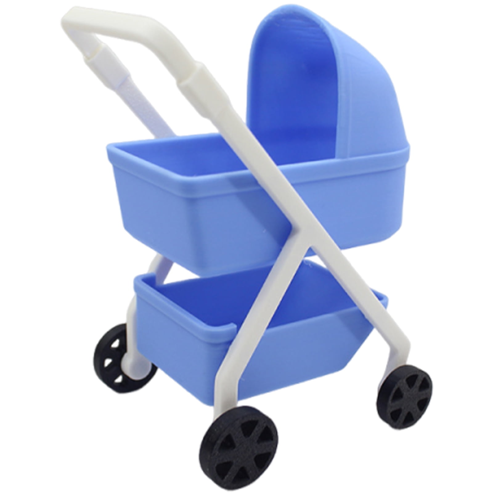 Realistic Doll House Baby Carriage Model Figure 1/12 Scale Nursery Room ...