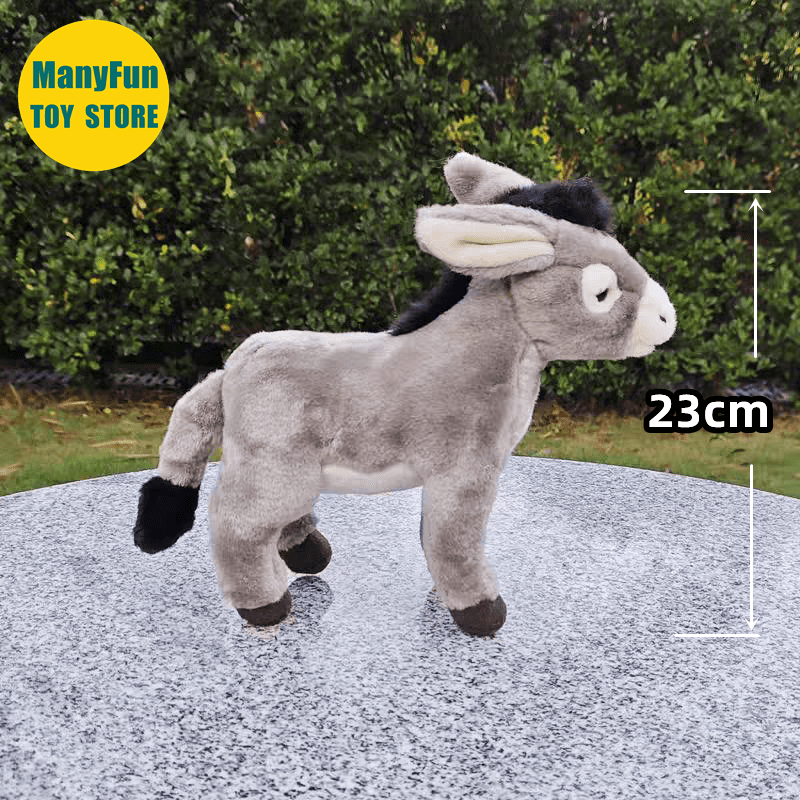 Realistic Donkey High Fidelity Cute Plushie Wild Donkey Plush Toys ...