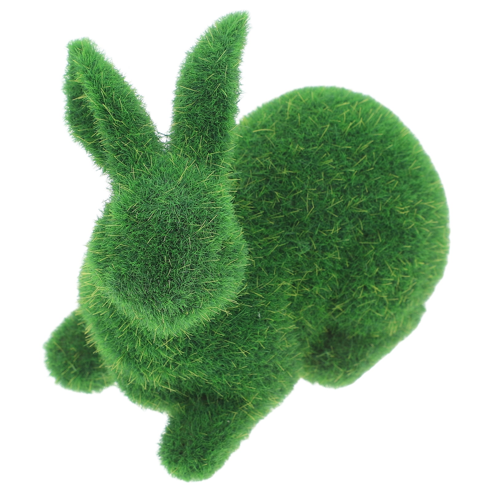 Realistic Easter Bunny Decoration Flocked Rabbit Figurine For Home ...
