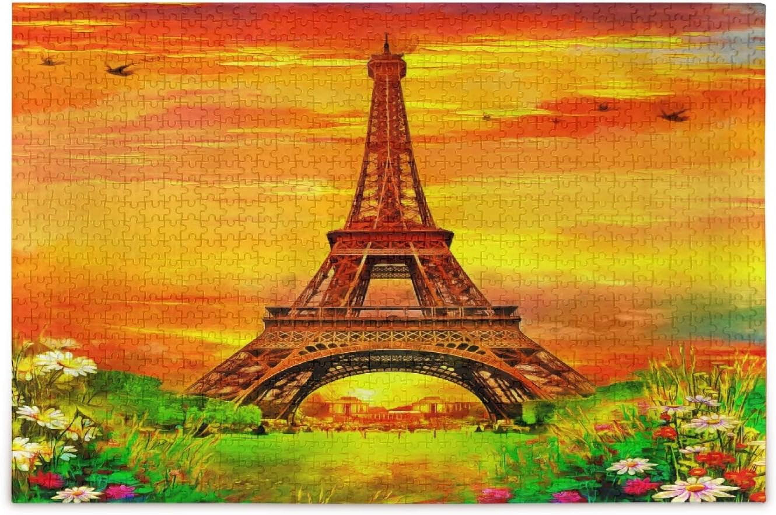 Realistic Eiffel Tower in Paris Puzzle for Adults 500 Piece Puzzles ...