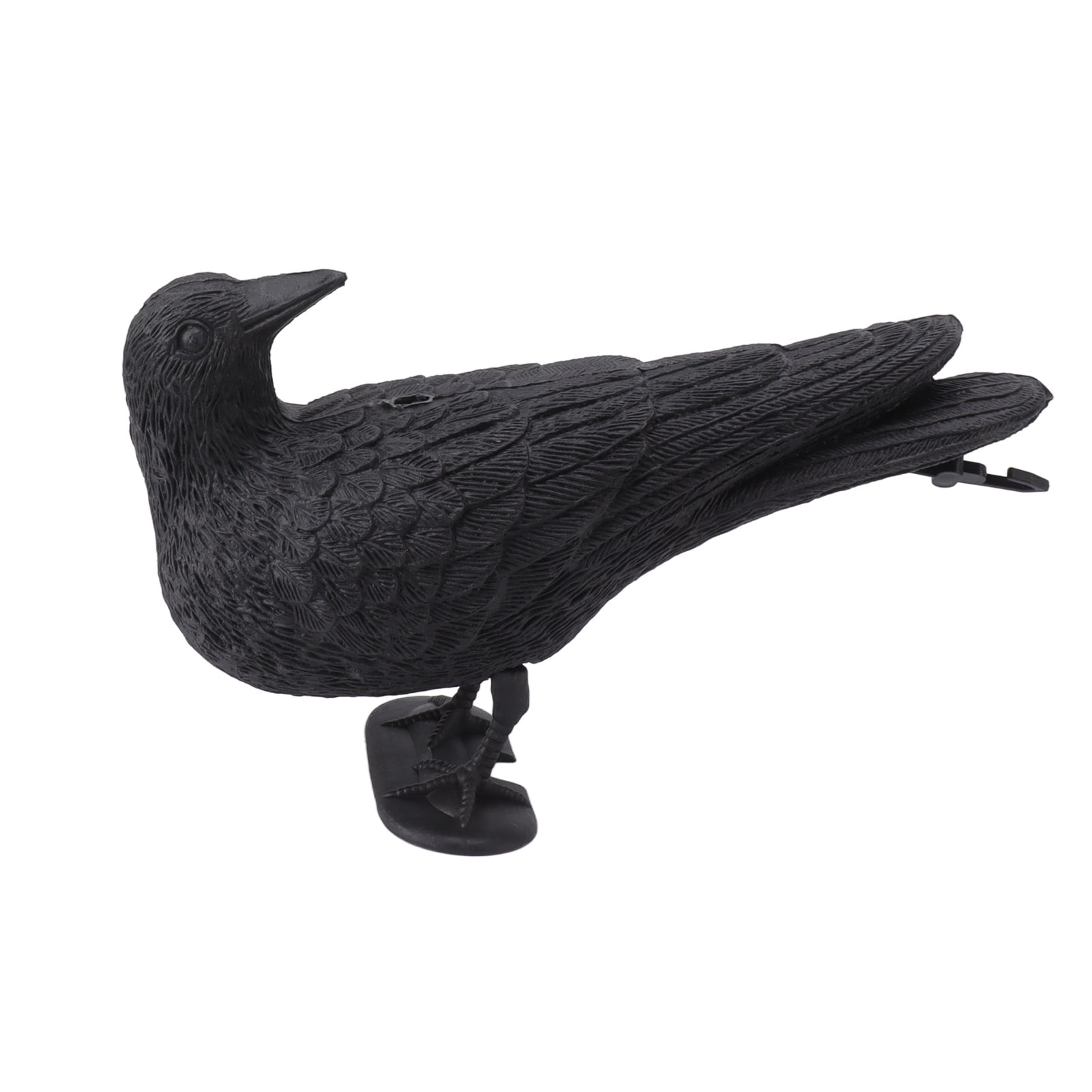 Realistic Elbow Crow Statue Plastic Waterproof Crow Decoys for Yard ...