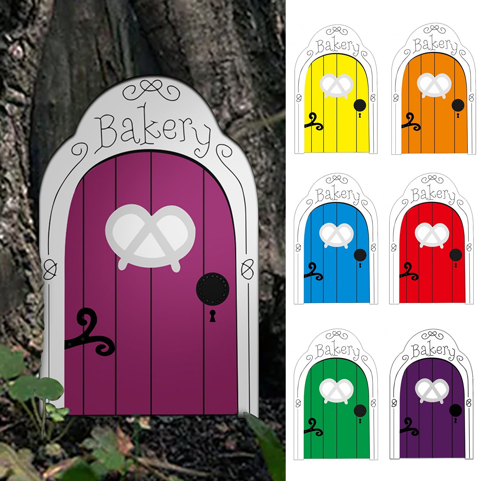 Realistic Fairy Garden Door - Eye-Catching Miniature Doll House Door ...