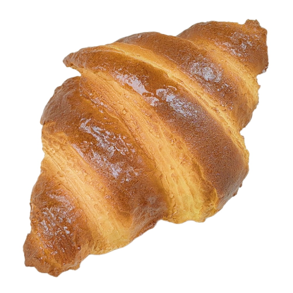 Realistic Artificial Croissant Model for Display Brown PU Bread ...