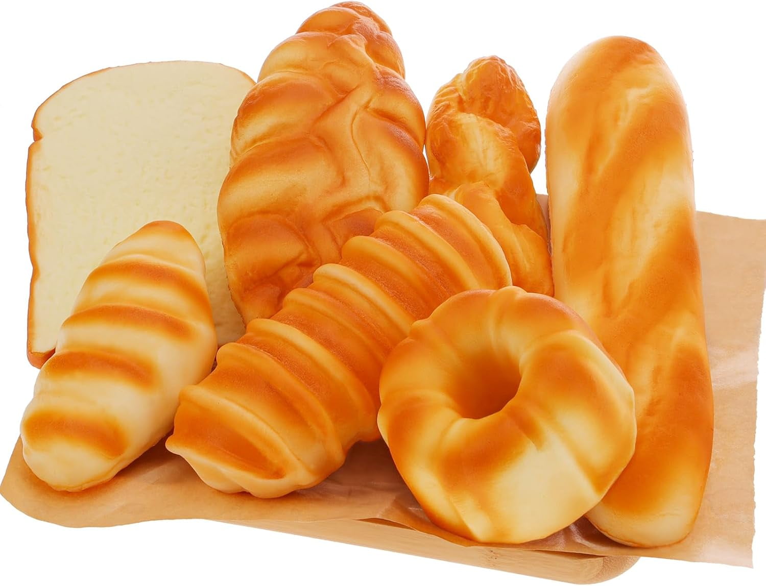 Realistic Fake Bread Simulation Toast Model Assorted Artificial ...
