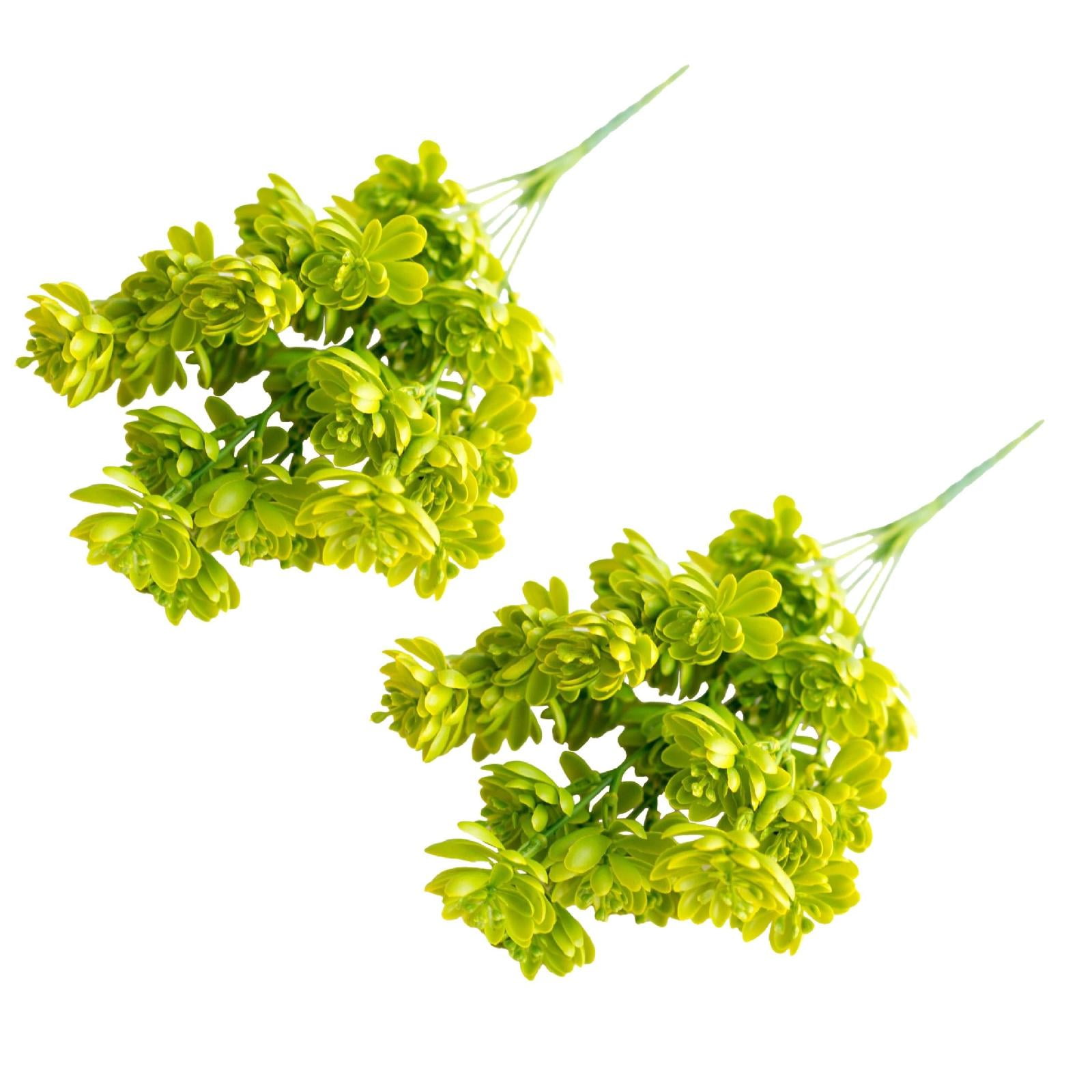 Realistic Fake Flowers Artificial Succulents Mini Plants Small Plastic ...