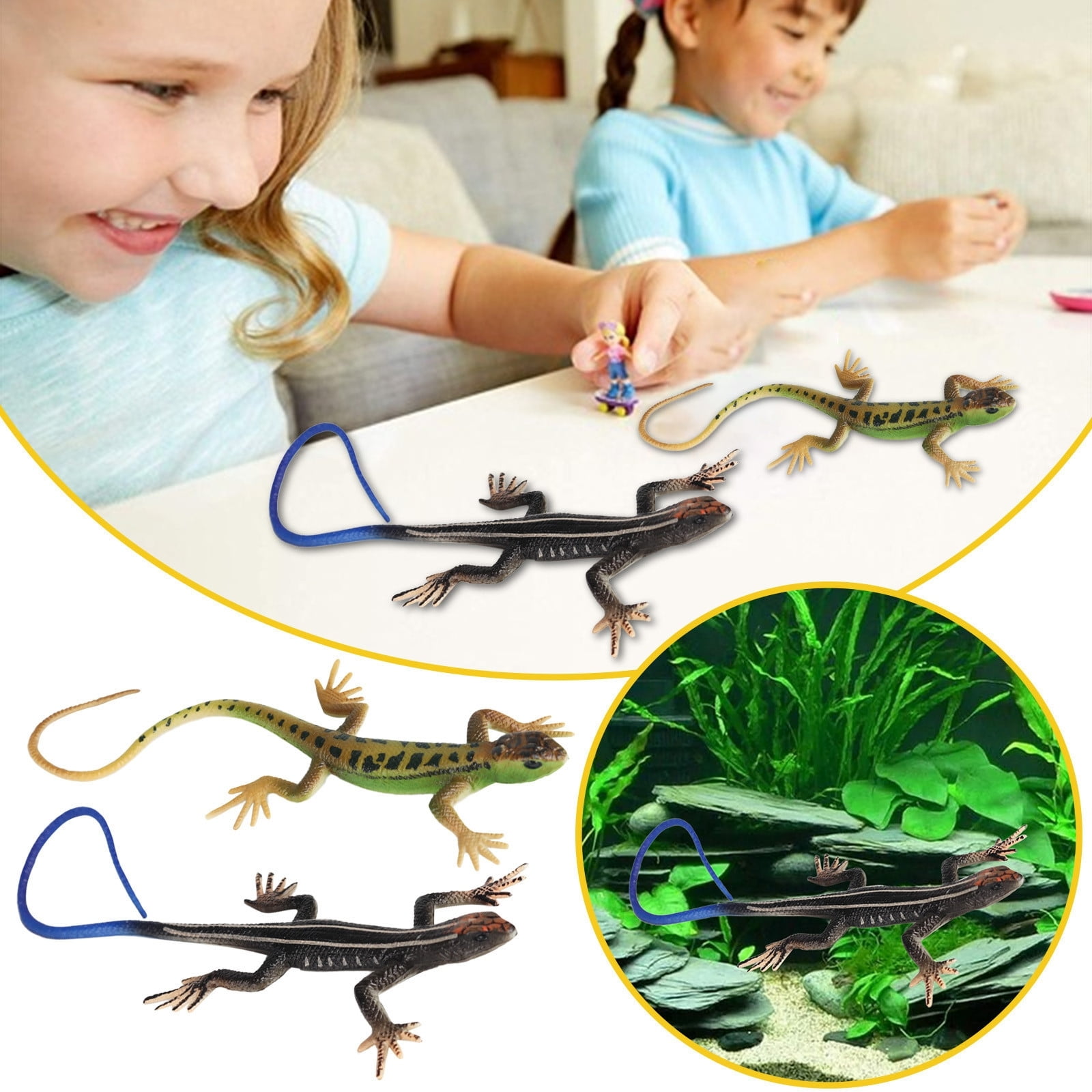 Realistic Lizards Artificial Reptile Lizard Models Lizards Action ...