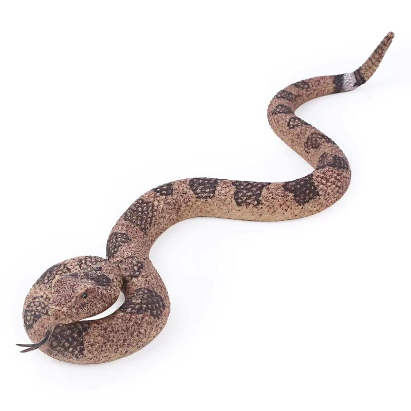 Realistic Fake Snakes Toy Soft Rubber Snake Figure Garden Snake Scare ...