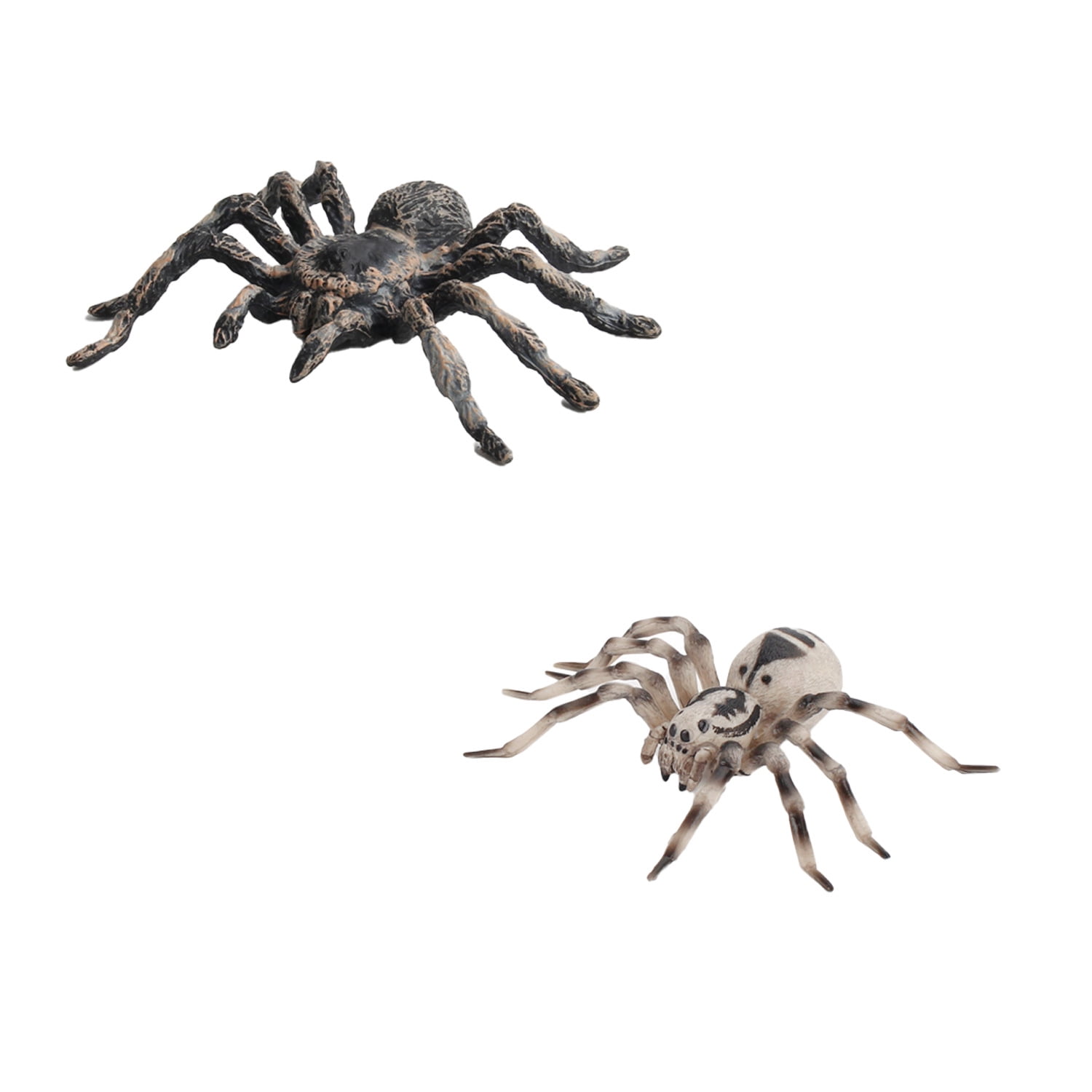 Realistic Fake Spiders, 2pcs Plastic Spider Toys Figures，Educational ...