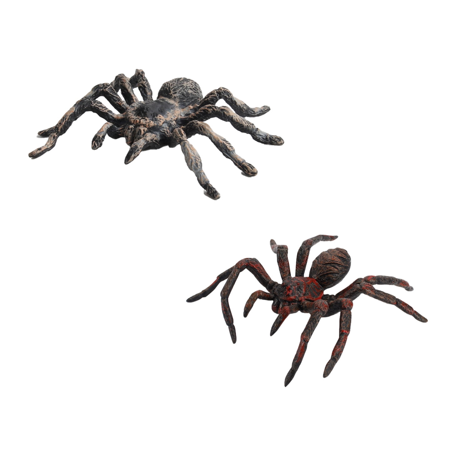 Realistic Fake Spiders, 2pcs Plastic Spider Toys Figures，Educational ...