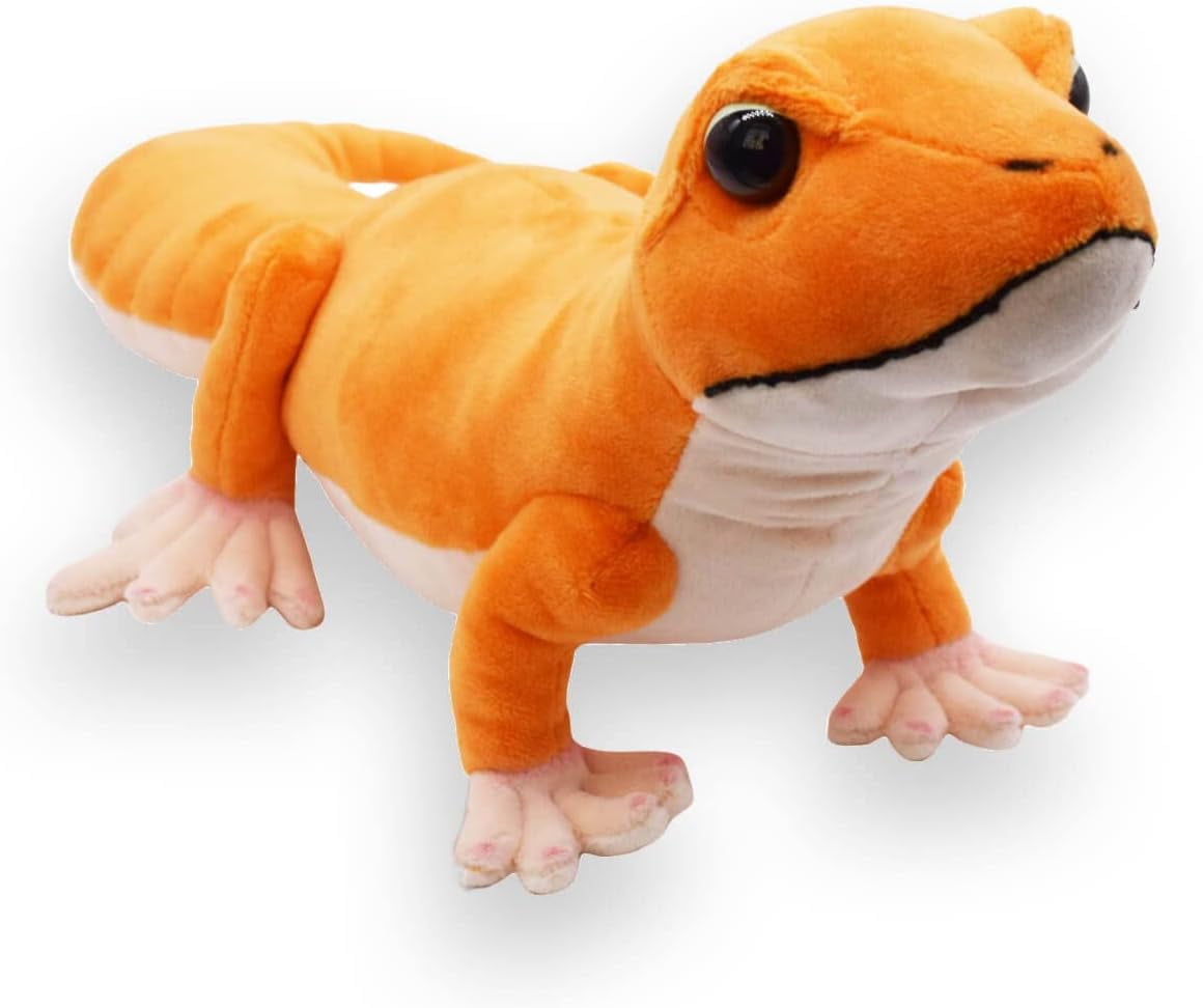 Realistic Fat Tail Gecko Stuffed Animal Plush Toy, Lifelike Animal ...