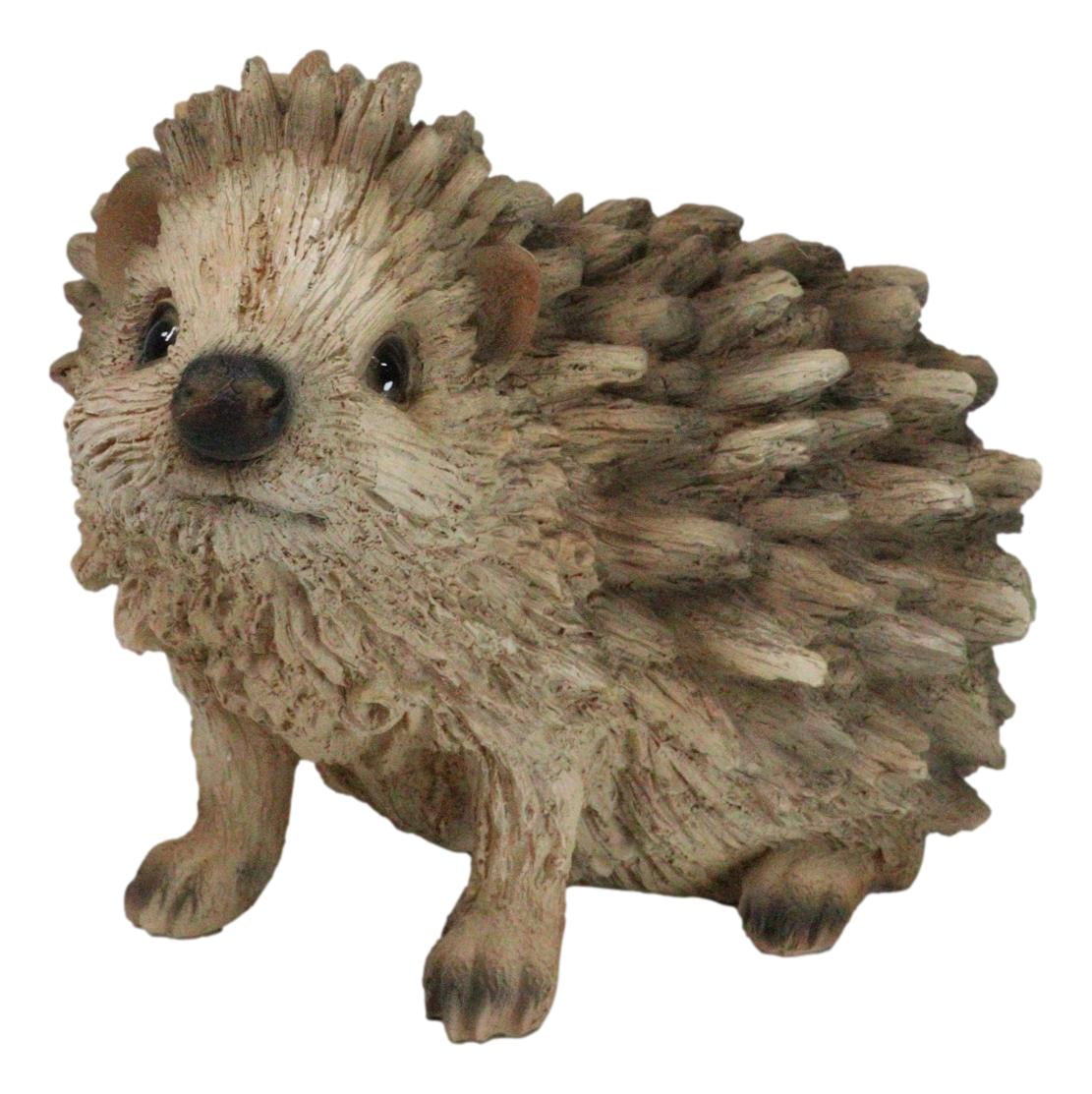 Realistic Faux Driftwood Finish Wild Spiny Mammal Hedgehog Animal ...