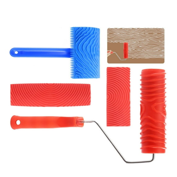 Realistic Faux Texture Paint Roller Tool For Wall Furniture And Craft ...