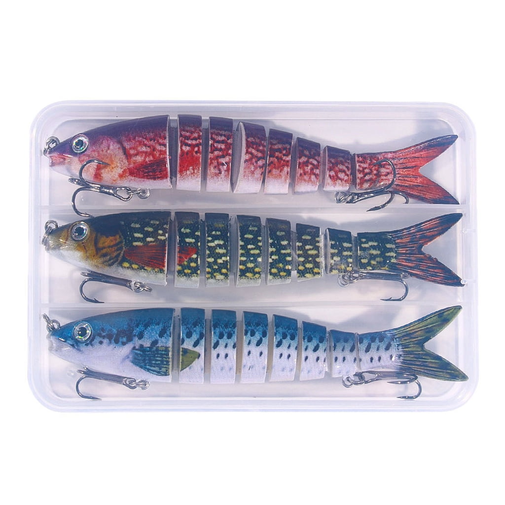 Realistic Fishing Lures With Double Hook And Slow Sinking Swimbaits ...