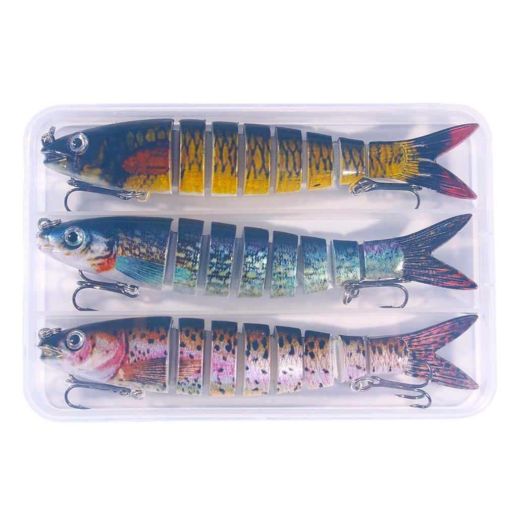 Realistic Fishing Lures With Double Hook And Slow Sinking Swimbaits ...
